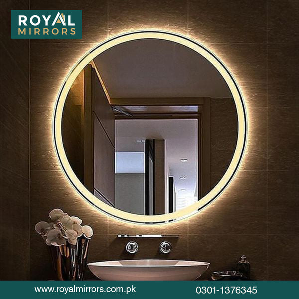 Touch LED Mirror for Bathroom | Circle Backlit LED Mirrors – Royal Mirrors