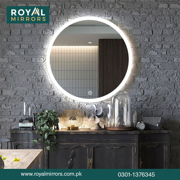 Round LED Bathroom Mirror | Backlit LED Smart Mirrors – Royal Mirrors
