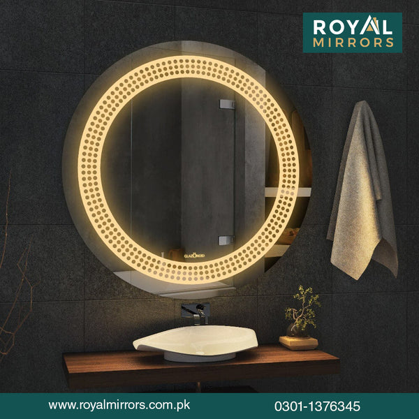 Circle Smart Touch LED Mirror | Makeup Vanity LED Mirrors – Royal Mirrors