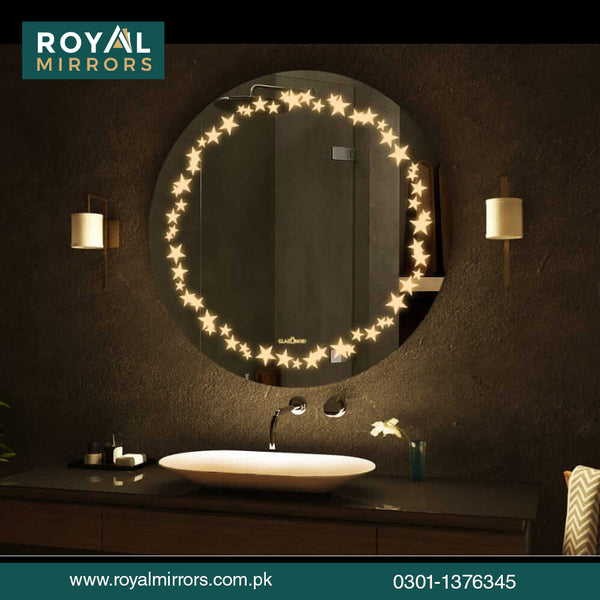 Circle Backlit LED Mirrors for Saloon | Smart Backlight LED Mirrors ...