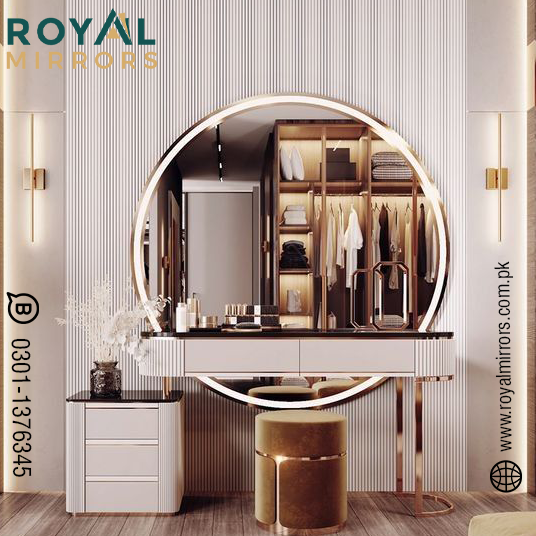 Touch LED Mirror for Bedroom | Circle Backlit LED Mirrors – Royal Mirrors